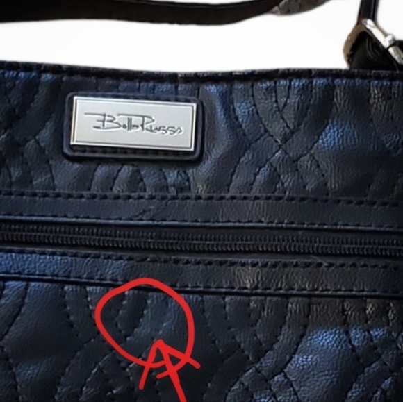 Bella Russo | Bags | Bella Russo Black Crossbody Bag Quilted Look ...